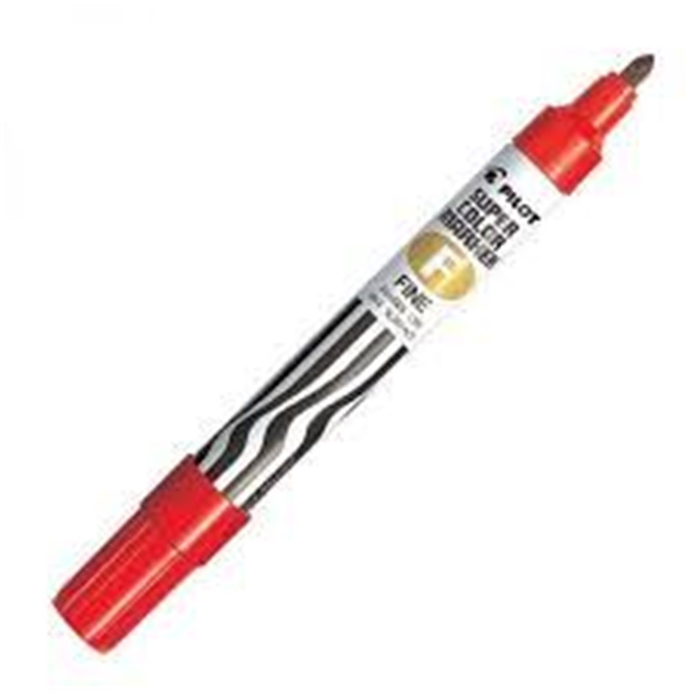 Pens - Pilot SCA Super Colour Permanent Marker - Extra Fine Red ...