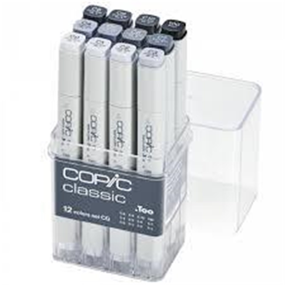 Artwork - Copic Classic Assorted Grey Sets - 12 Cool Grey - Premier Art ...