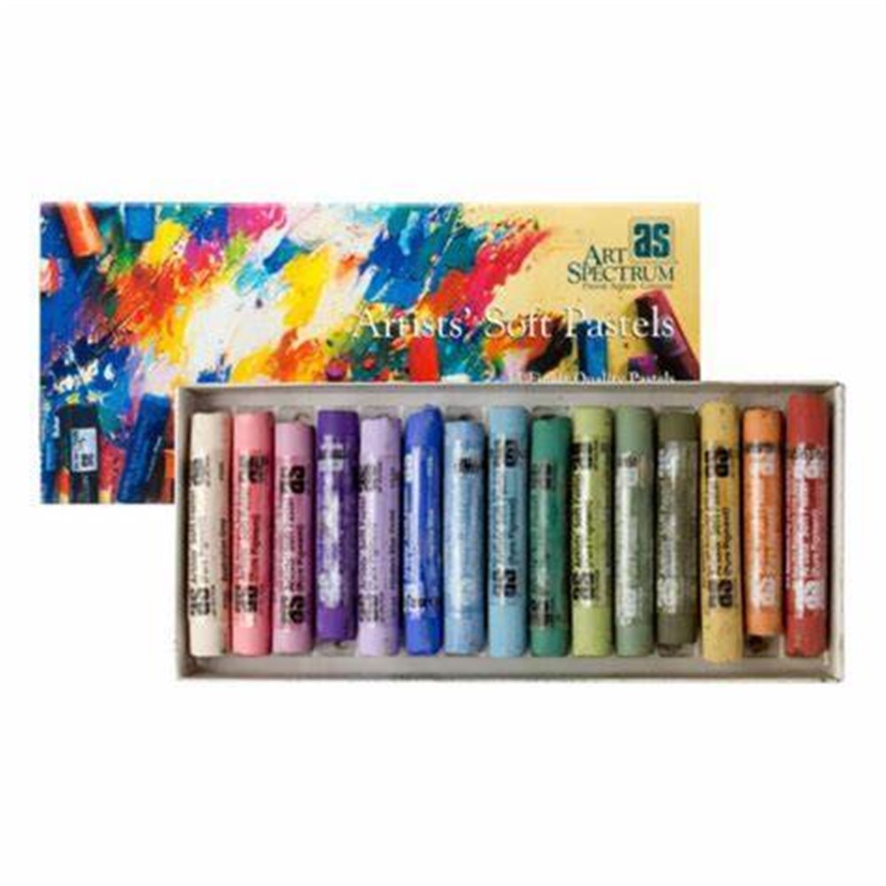 Pastel Sticks - Art Spectrum Soft Round Pastel Sets - Set of 15 ...