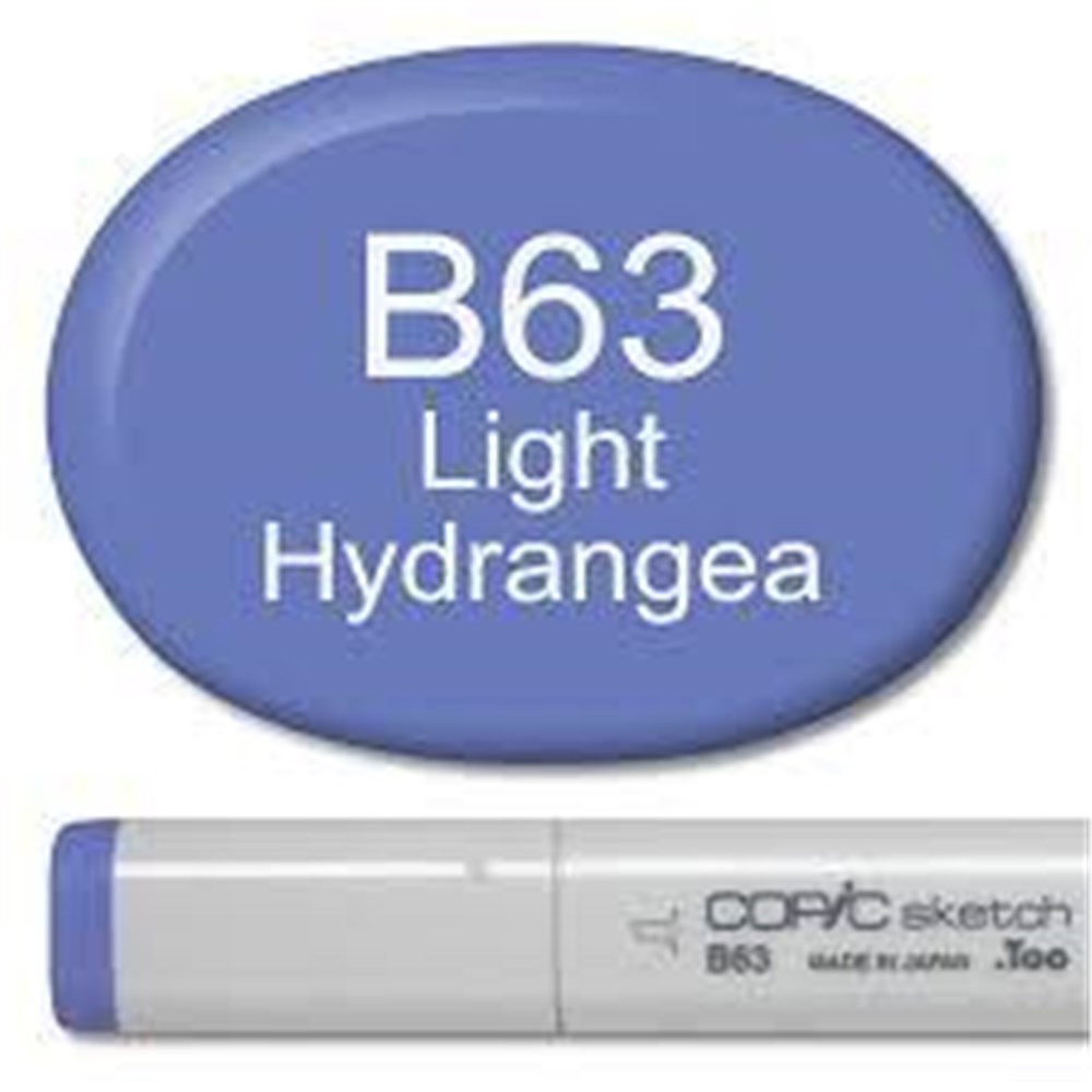 Copic Markers - Copic Sketch Markers - Light Hydrangea B63 - Premier ...