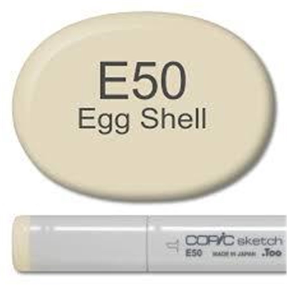 Copic Markers - Copic Sketch Markers - Eggshell E50 - Premier Art Supplies