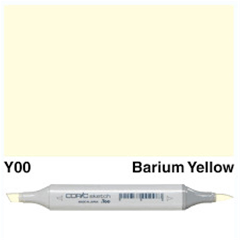 Copic Markers - Copic Sketch Markers - Barium Yellow Y00 - Premier Art ...