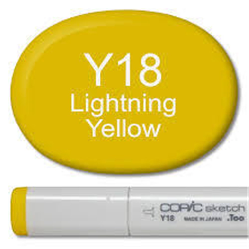 Artwork - Copic Sketch Markers - Lightning Yellow Y18 - Premier Art ...