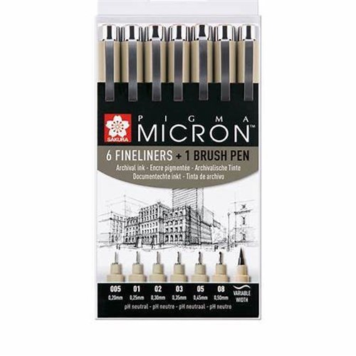 Sakura Brush Pen - Sakura Pigma Micron Brush Pens - Black - Premier Art ...