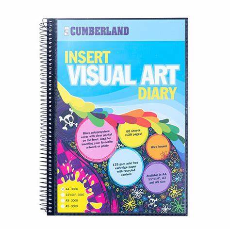 Sketch Books & Art Diaries - Diary Visual Art A4 Portrait Clear ...