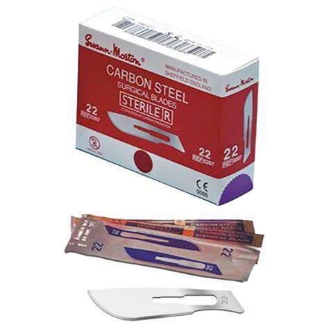 Knives and Matt Cutters - Swann Morton Scalpel Blades #22 - 100 Pack ...