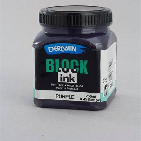 Block Printing Inks - Derivan Purple Block Printing Ink - Premier Art ...