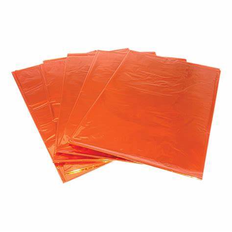 Cellophane - Rainbow Cellophane 900mmx1m Orange - Premier Art Supplies