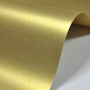 Metallic Paper - Gold Mica on White, Reverse Metallic Gold Paper - A4 ...