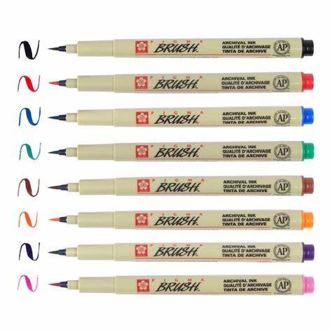 Sakura Brush Pen - Sakura Pigma Micron Brush Pens - Pink - Premier Art ...