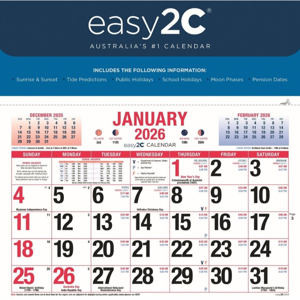 Decor & Lighting - EsE-2c 2023 210x223mm Magnetic Month To View ...