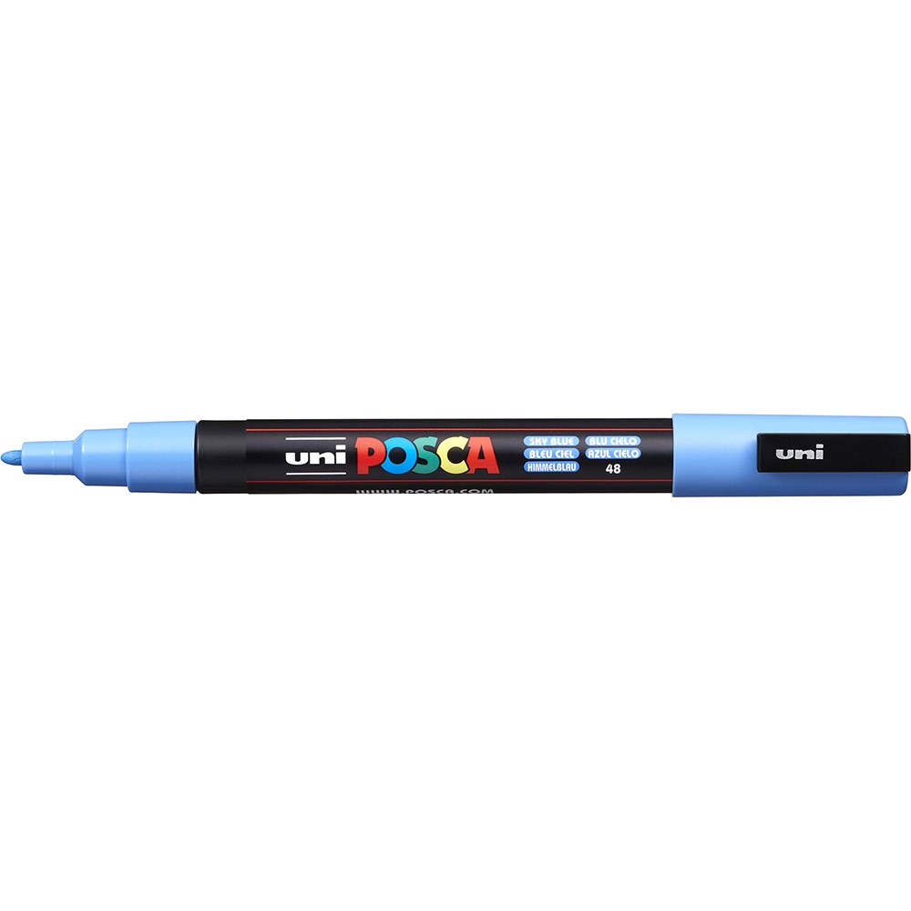 Uni Products - Uni Posca Paint Marker PC-3M Fine 1.3mm Bullet Tip Sky ...