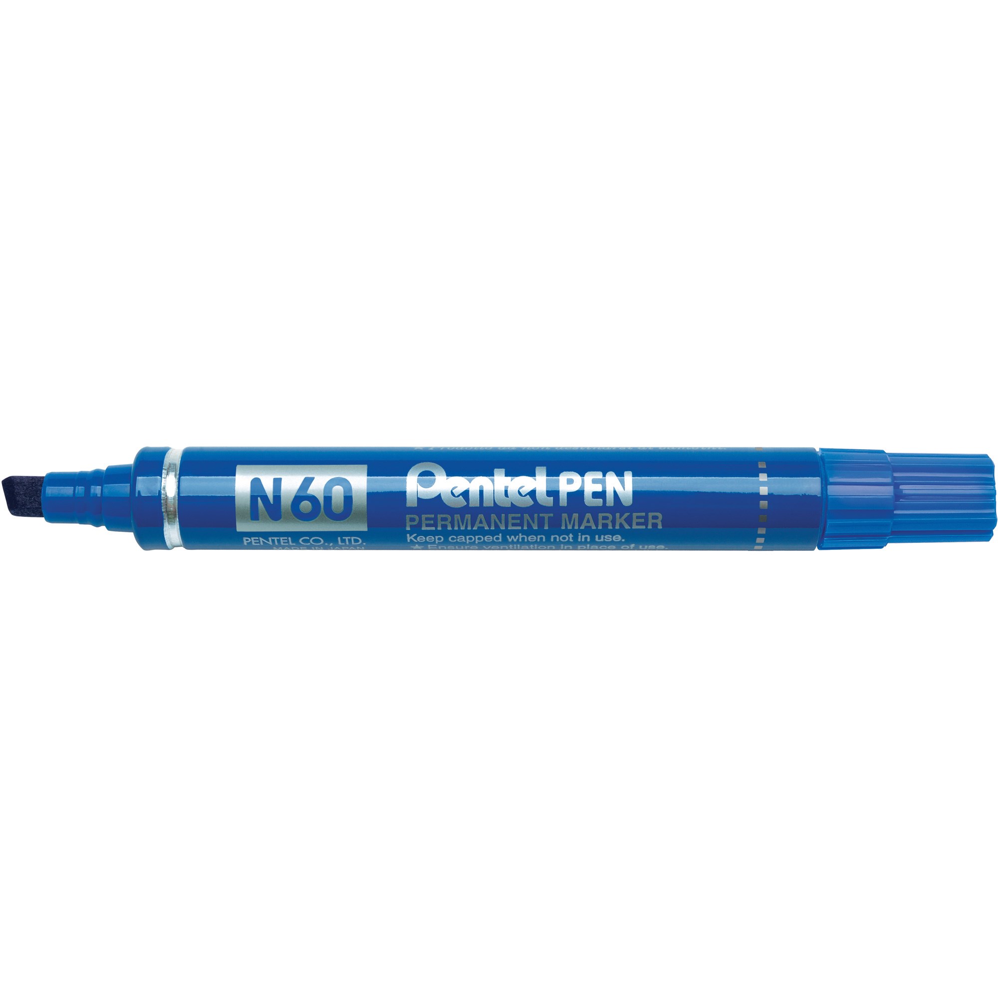 Permanent Markers - Pentel N60 Blue Permanent Chisel Marker - Premier ...