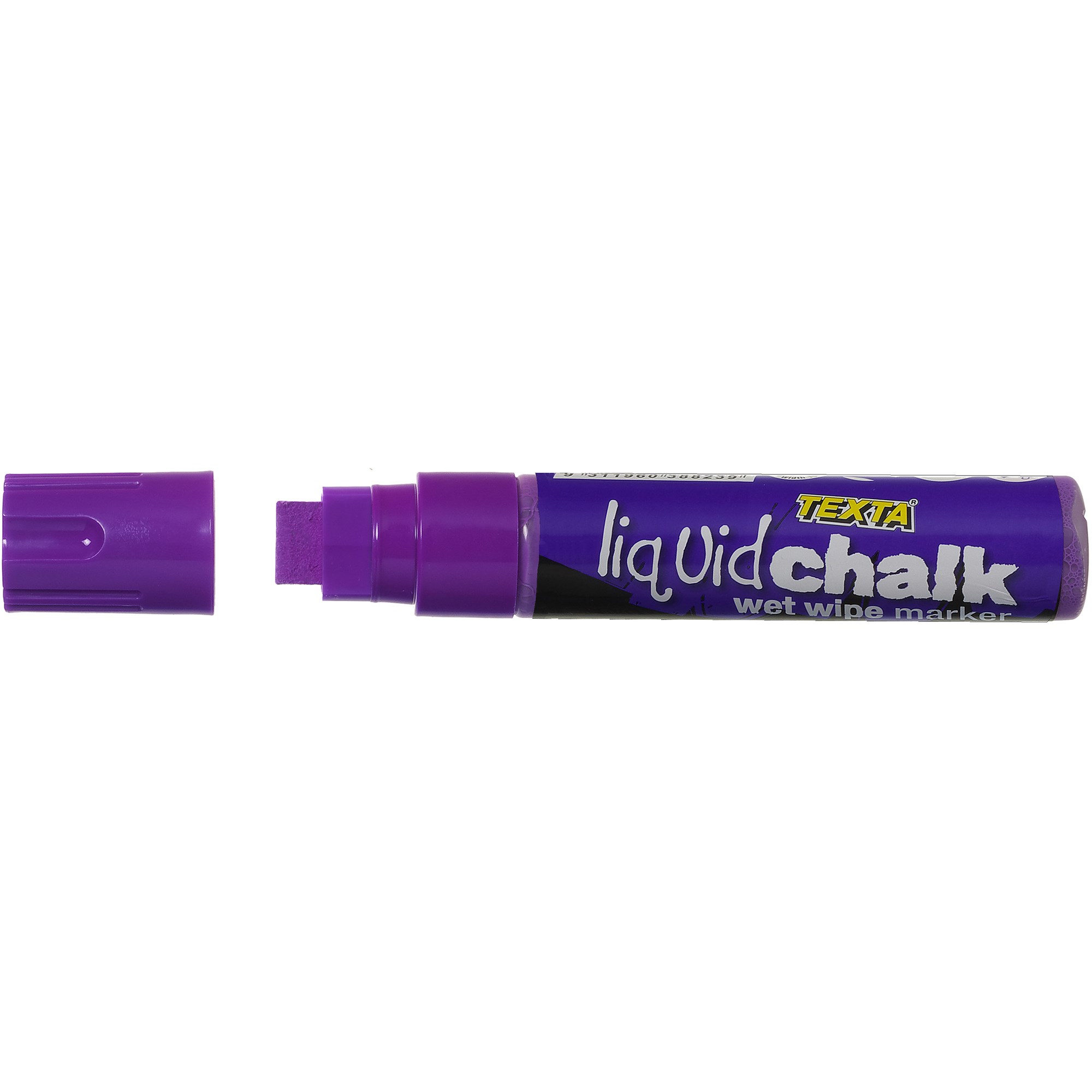 Liquid Chalk Markers - Texta Purple 15mm Jumbo Chisel Wet Wipe Liquid ...