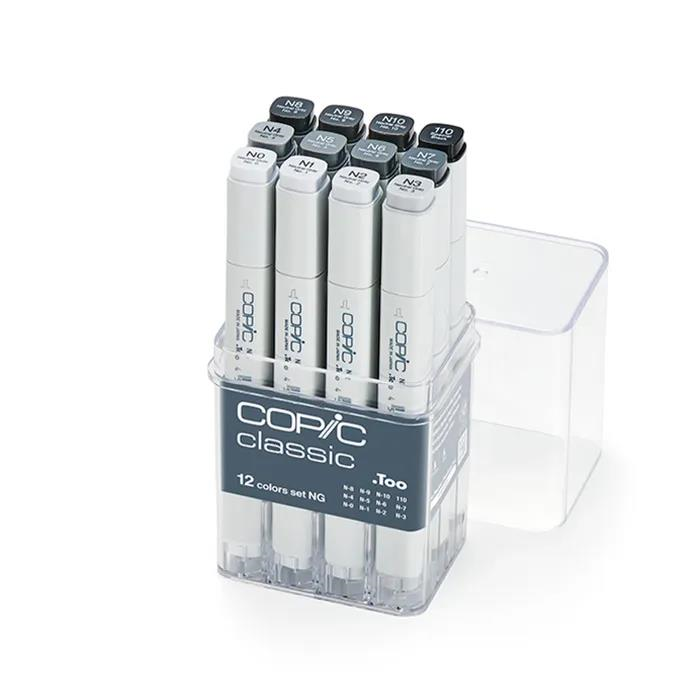 Artwork - Copic Classic Assorted Grey Sets - 12 Neutral Grey - Premier ...